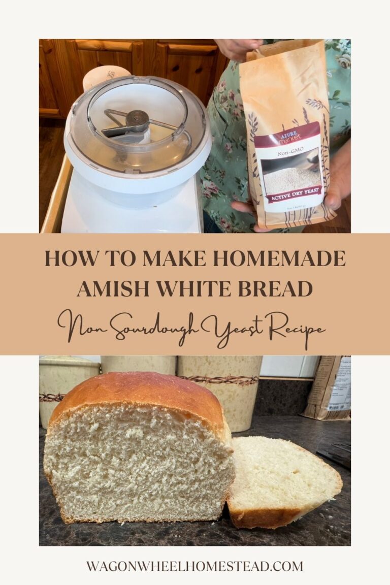 Easy Homemade Amish White Bread Recipe (Video) - Wagon Wheel Homestead
