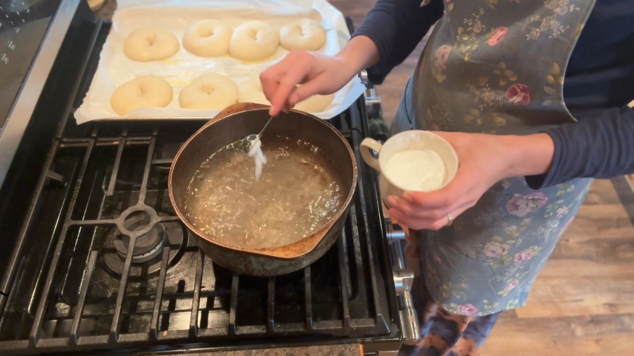 Soft & Chewy Sourdough Bagels - Wagon Wheel Homestead