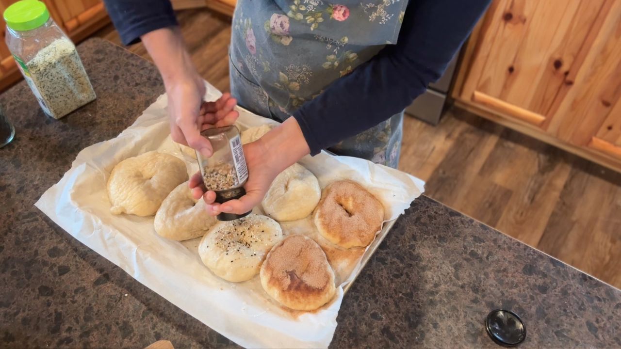 Soft & Chewy Sourdough Bagels - Wagon Wheel Homestead