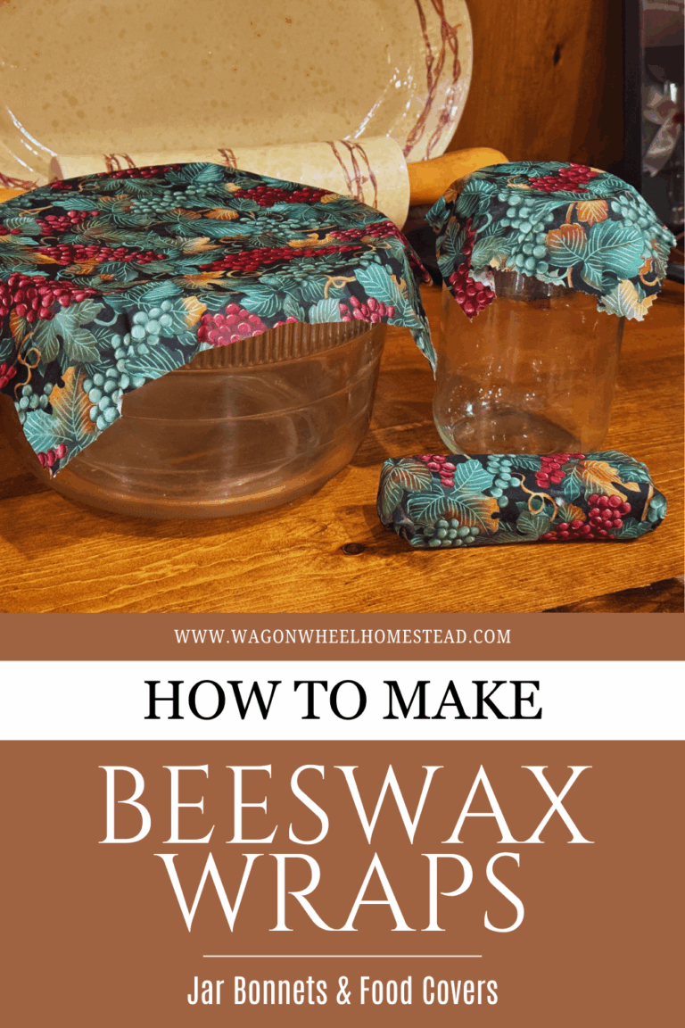 How To Make Beeswax Wraps, Jar Bonnets & Food Covers - Wagon Wheel ...