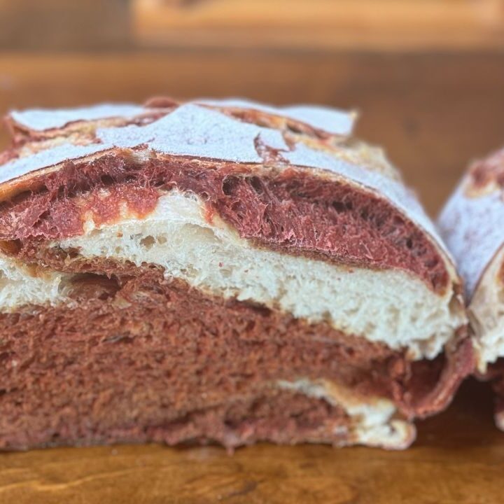 Pink Swirled Artisan Sourdough Bread Recipe Made With All Natural Color ...