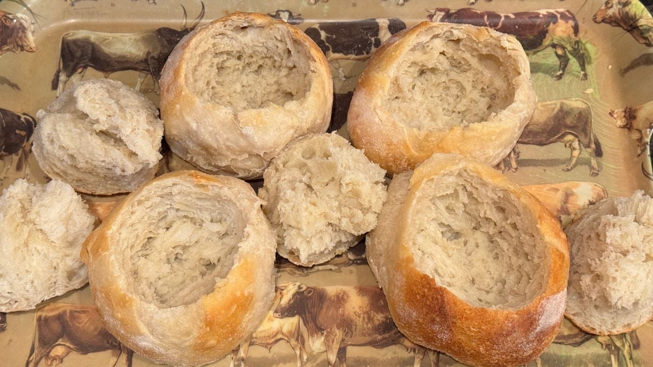 Easy Sourdough Bread Bowls (With Video Tutorial) - Wagon Wheel Homestead