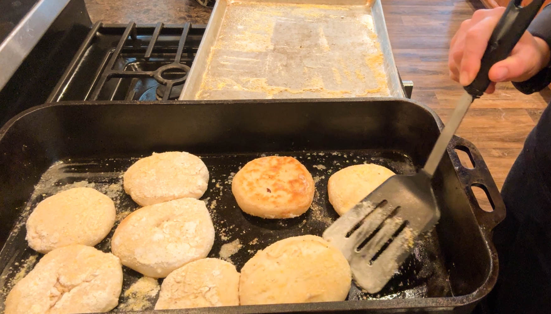Sourdough English Muffins - Simple Overnight Recipe - Wagon Wheel Homestead