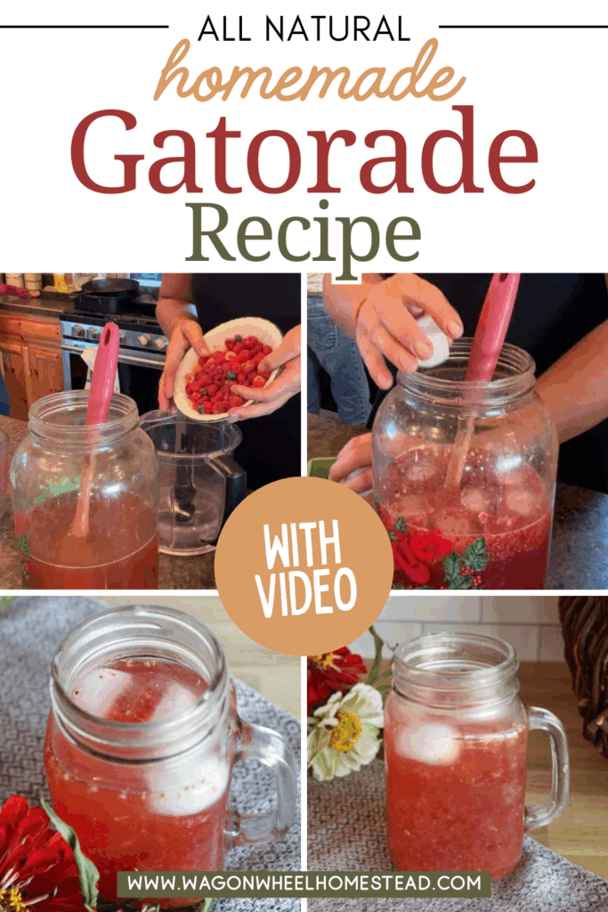 All Natural Homemade Gatorade Recipe - With Video - Wagon Wheel Homestead