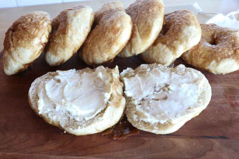 Sourdough Cinnamon Crunch Bagels - Wagon Wheel Homestead